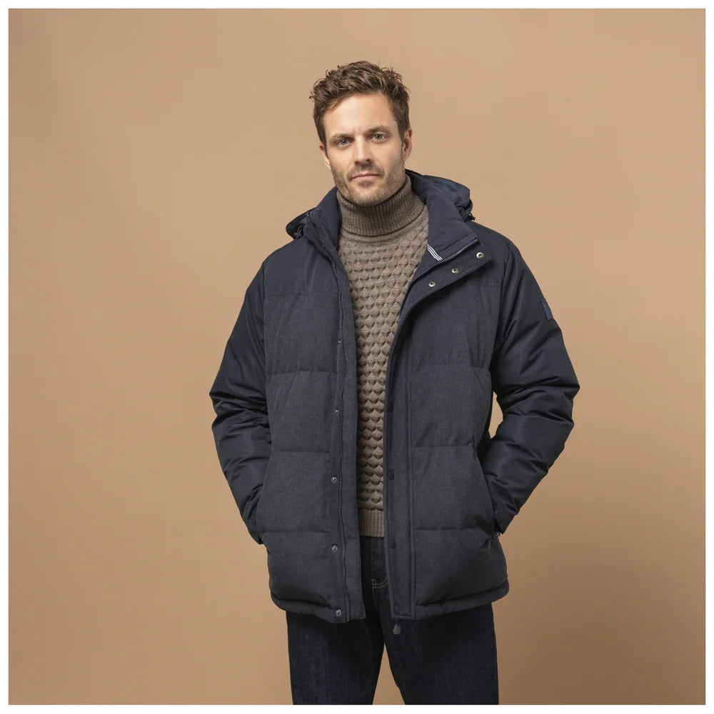 Sea Ranch Kaspar Jacket Dunjakke Herre - Dark Navy | Tilbud: 960,00 DKK ...